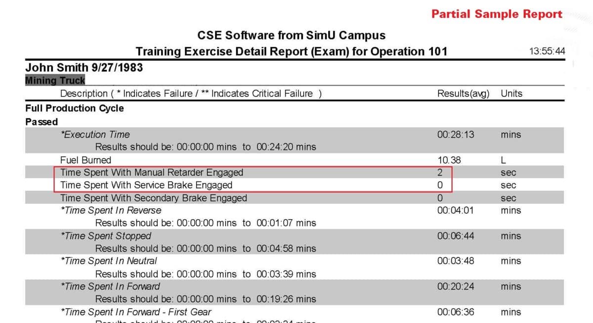 Simulator Selection: Reporting Tools