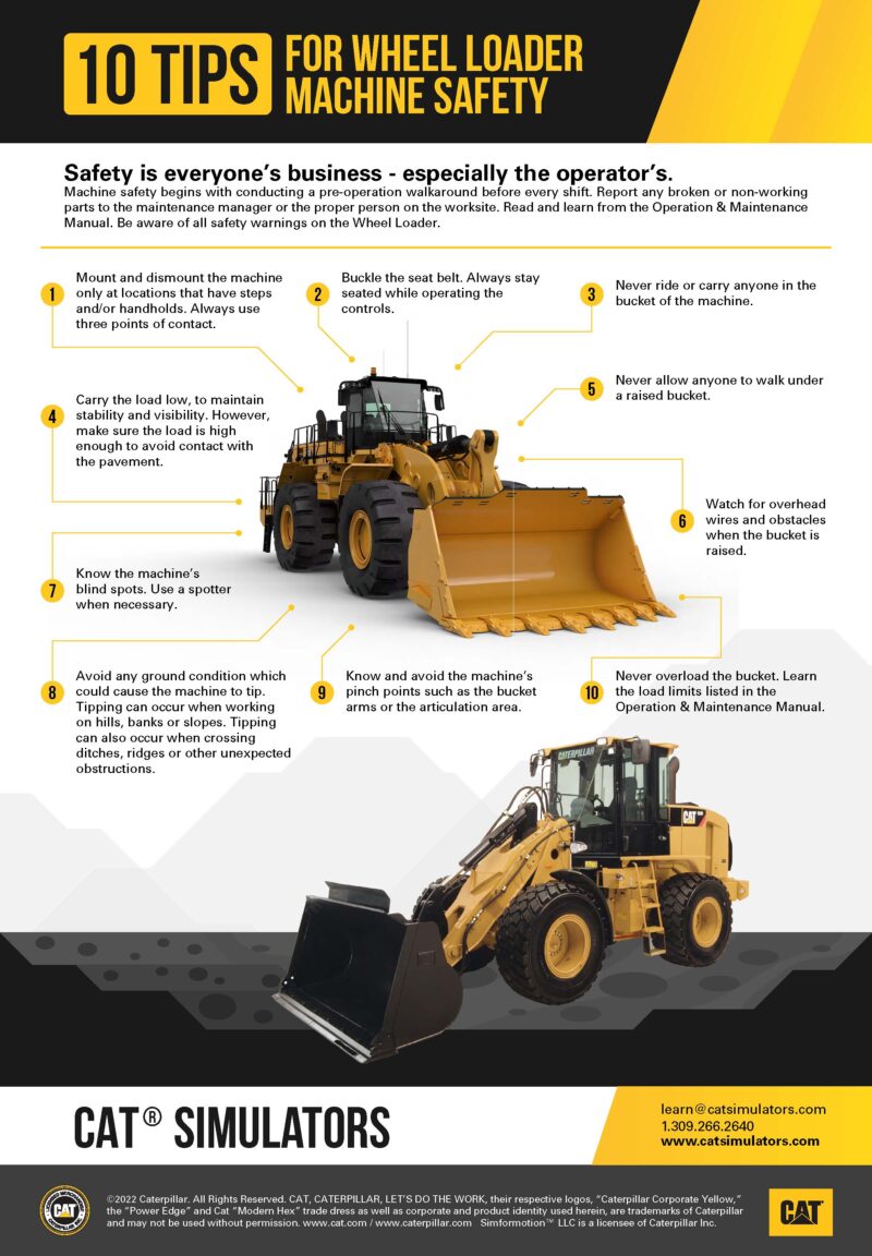 10 Tips for Wheel Loader Machine Safety - Cat® Simulators
