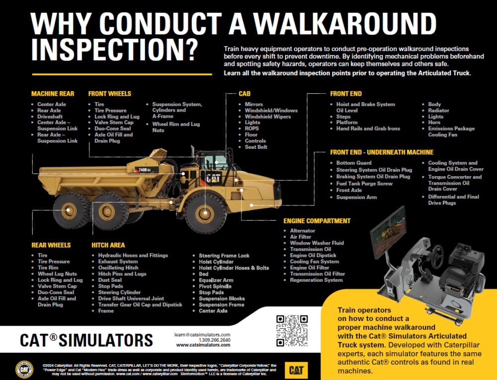 Compact Track Loader Operator Safety: Infographic - CAT® SIMULATORS